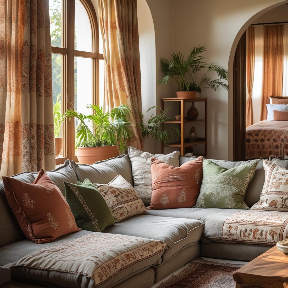 The Ultimate Home Decor Combo: Curtains, Cushions & Creative Color ...