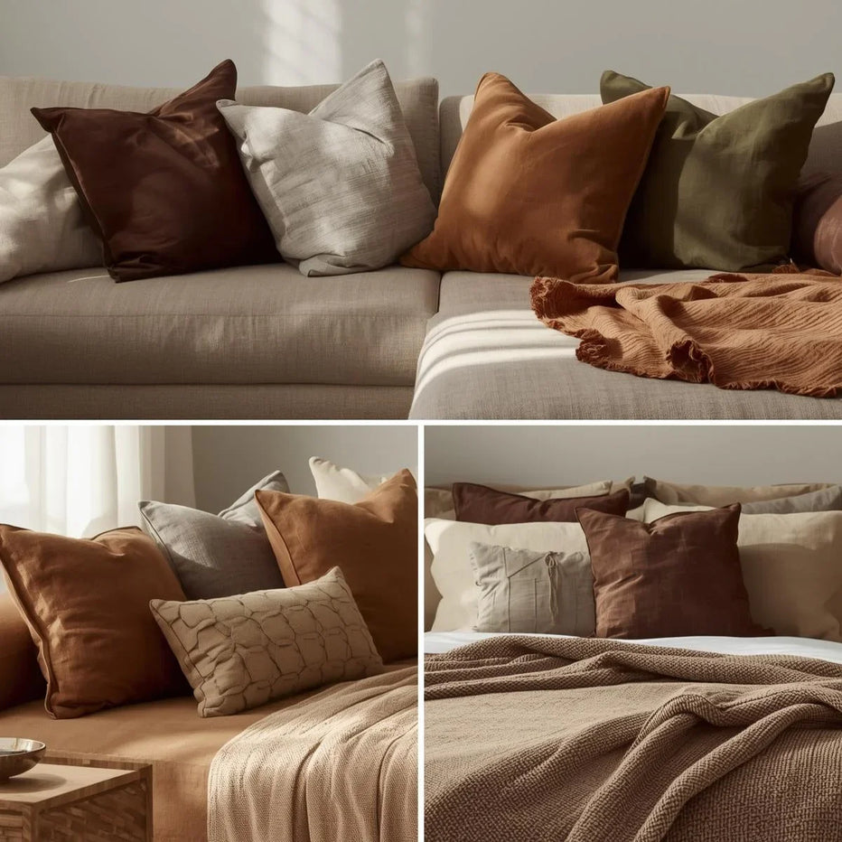 5 Bold Brown Pillow Trends to Transform Your Home in 2025! – Fabdivine