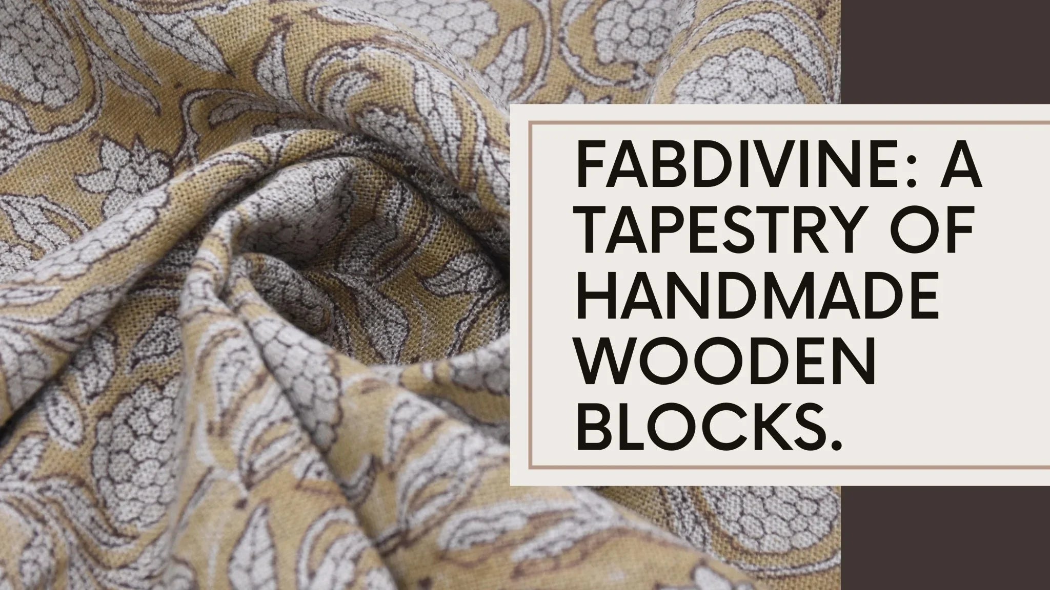 FABDIVINE: A Tapestry of Handmade Wooden Blocks