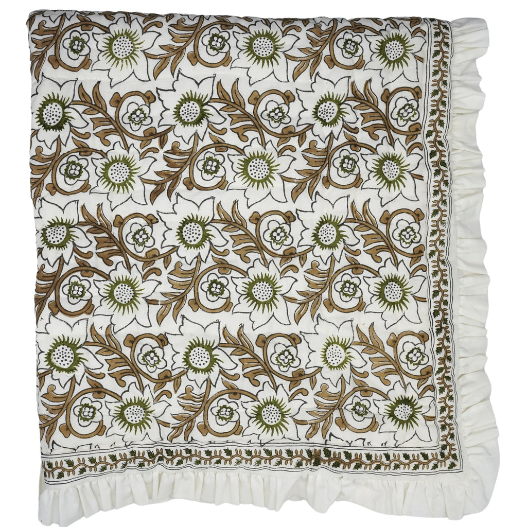 Block Printed Soft Cotton Block Printed for Housewarming Decor By Fabdivine