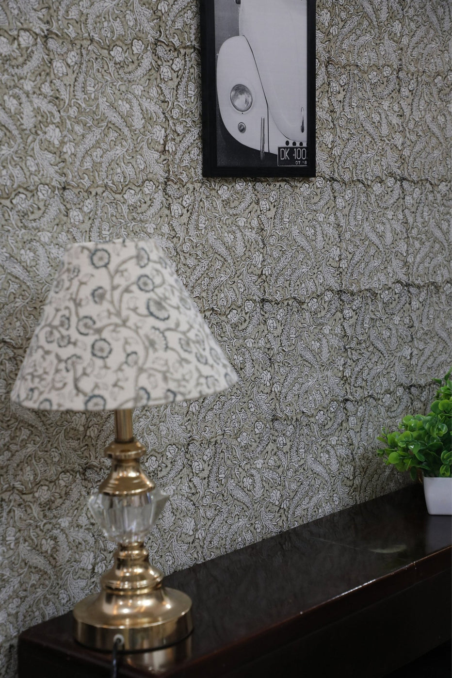 Handmade Black Forest Block Print Wallpaper - FABDIVINE LLC – Fabdivine
