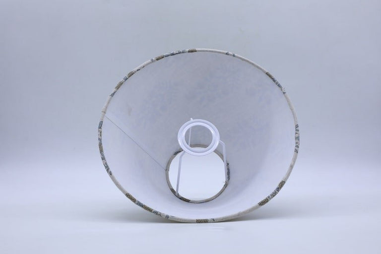 Natural Linen Block printed fabric Lamp shades | Hjara – Fabdivine