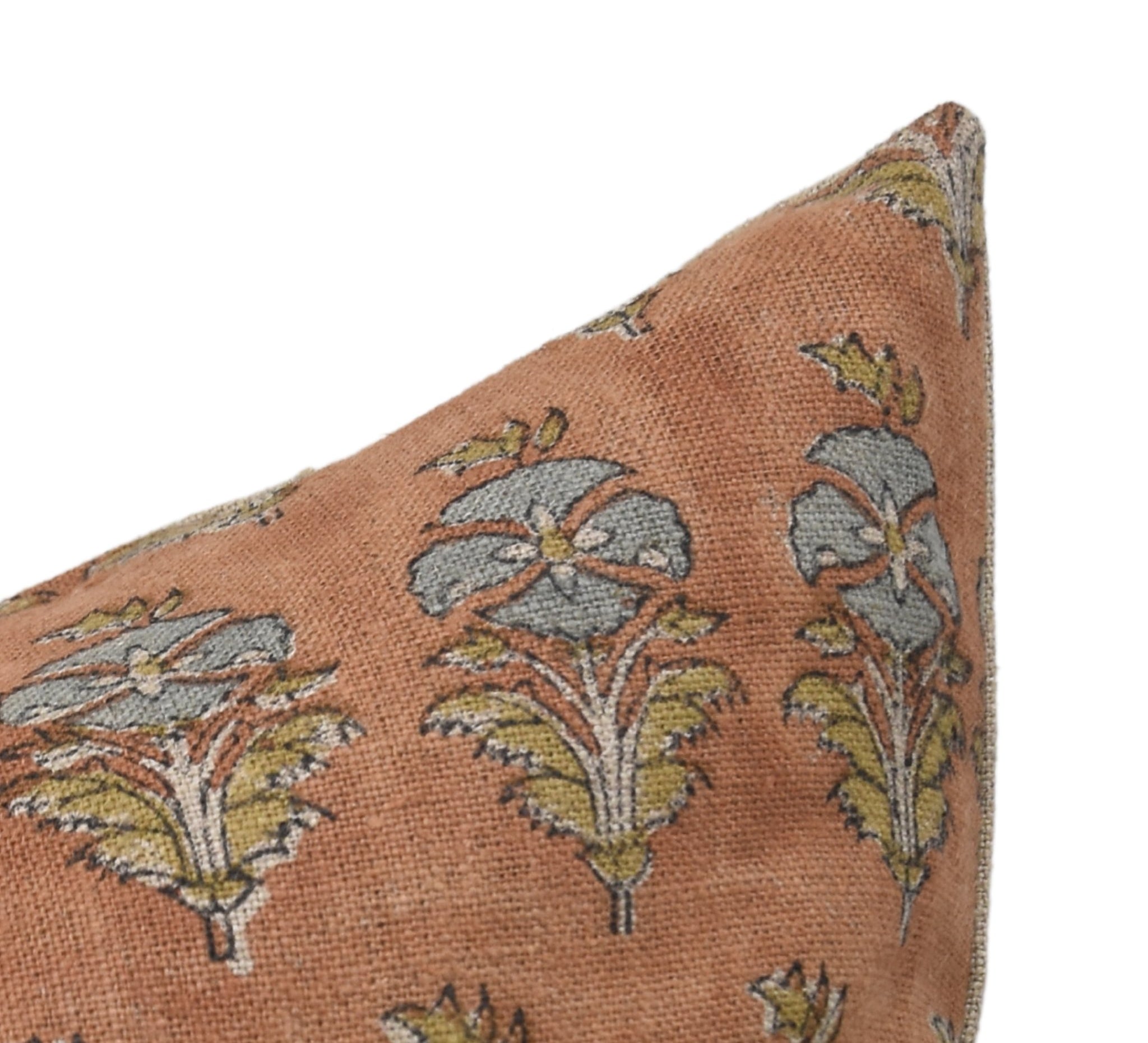 Artisan Block Print Pillows, Pure Linen Fabric Product | FABDIVINE LLC